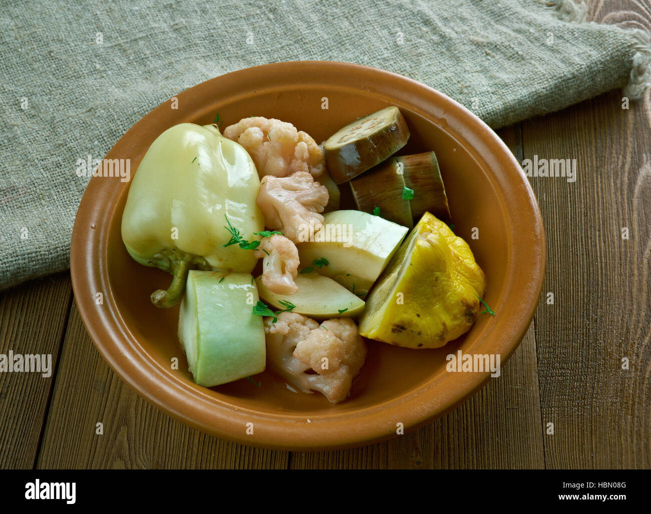 Iranian, Afghan pickled vegetables Stock Photo - Alamy
