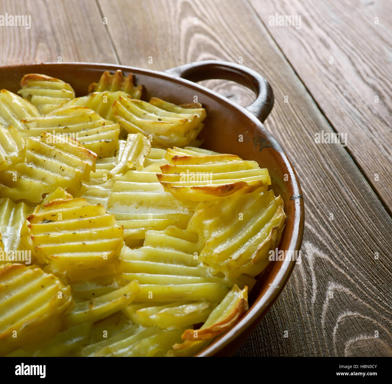 Finnish baked potatoes Stock Photo - Alamy
