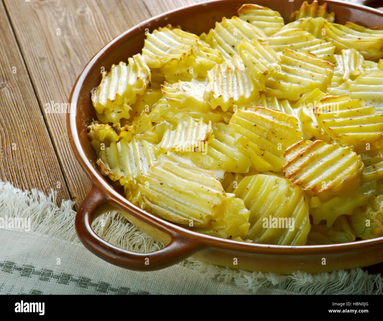 Finnish baked potatoes Stock Photo - Alamy