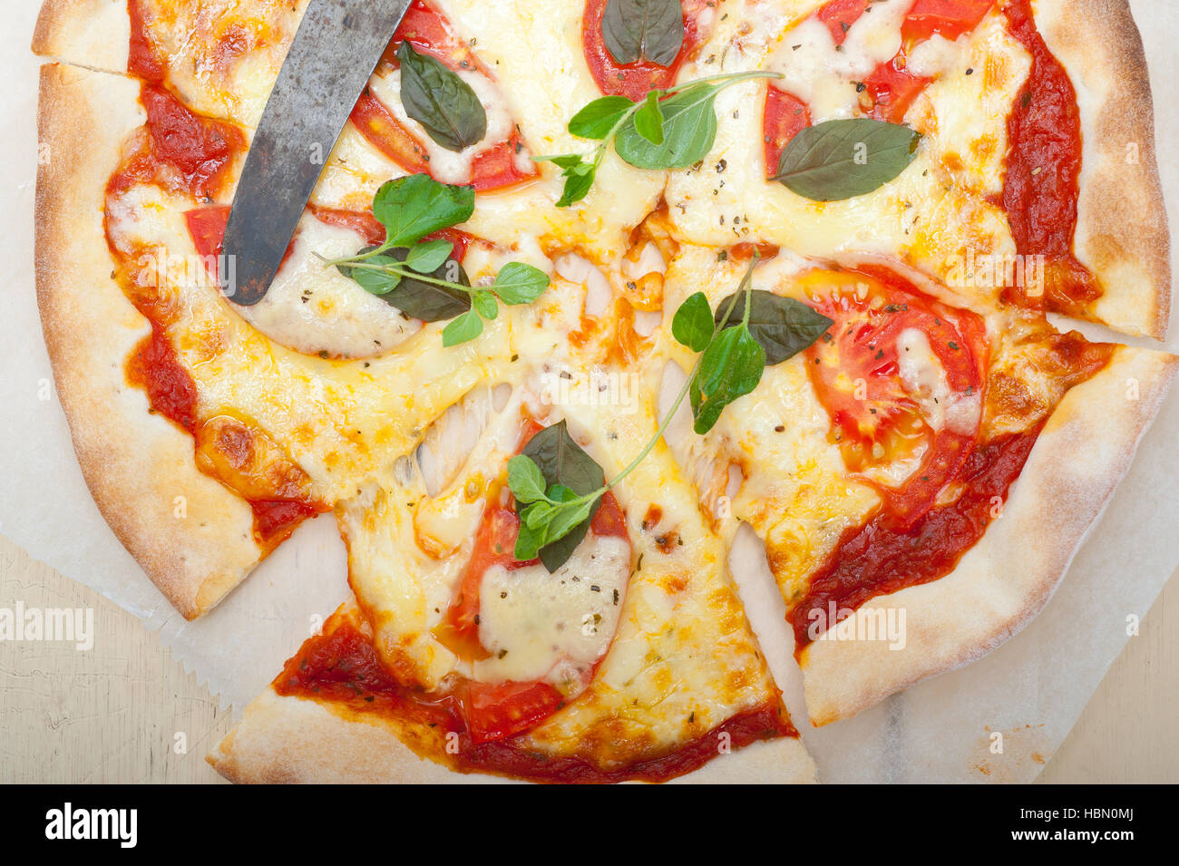 Italian pizza Margherita Stock Photo - Alamy