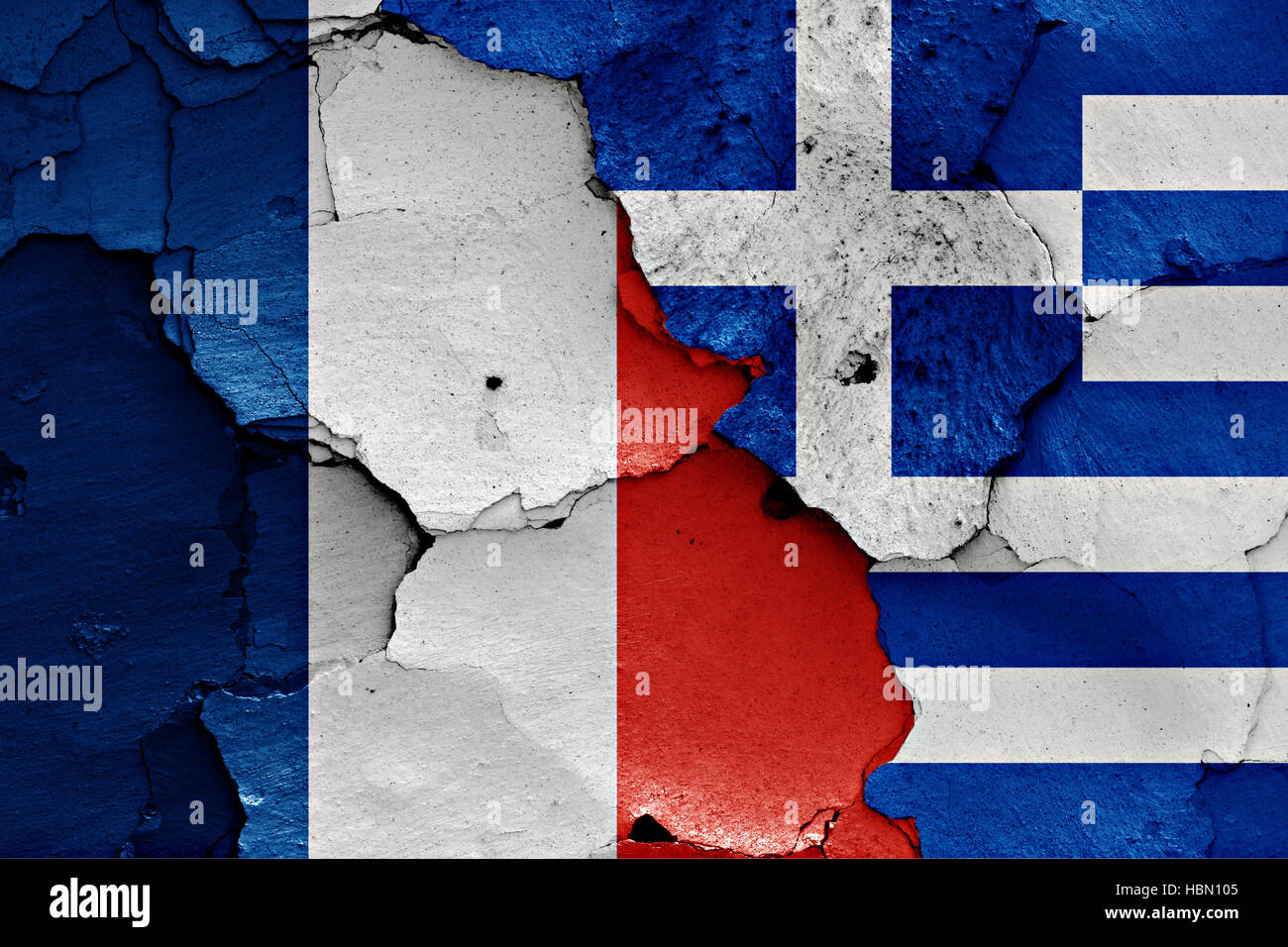 Greece france flag hi-res stock photography and images - Alamy