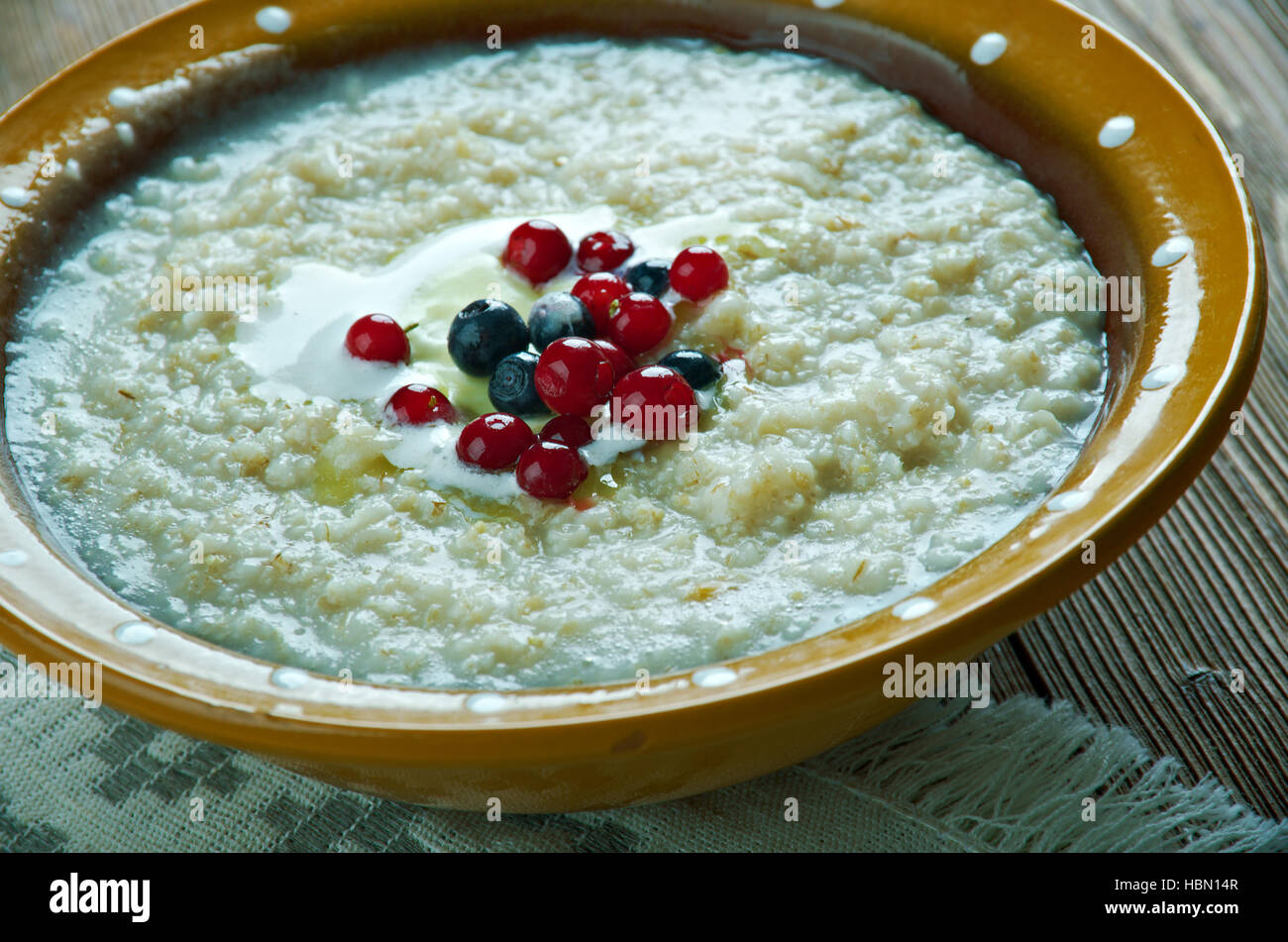 oatmeal in the Finnish style Stock Photo - Alamy