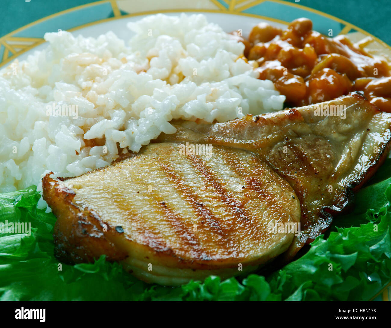 Mexican dish of meat Stock Photo - Alamy