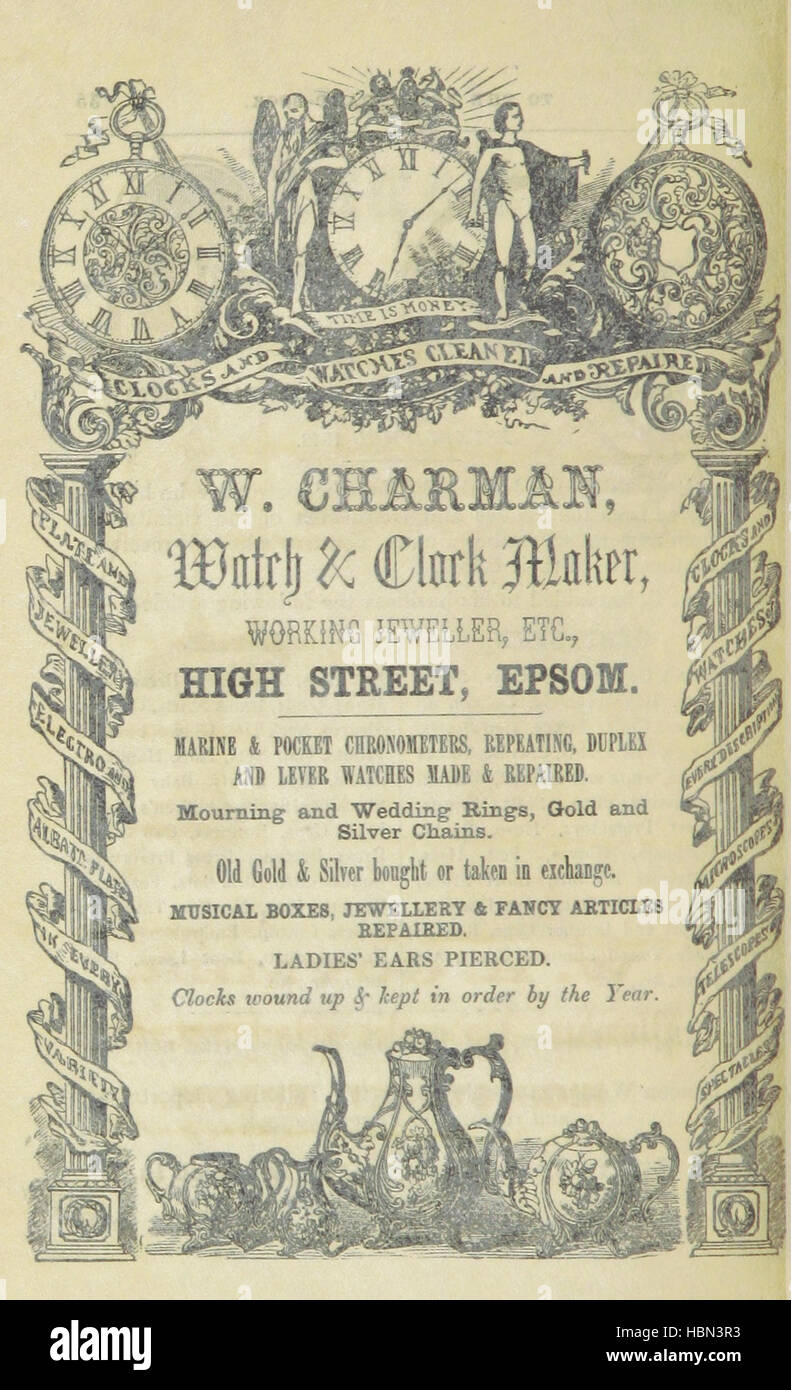 Map Of Epsom High Resolution Stock Photography and Images - Alamy