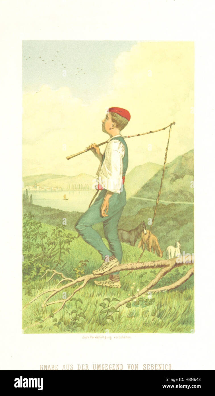 Die Serben an der Adria. Ihre Typen und Trachten. [By Louis Salvator ...