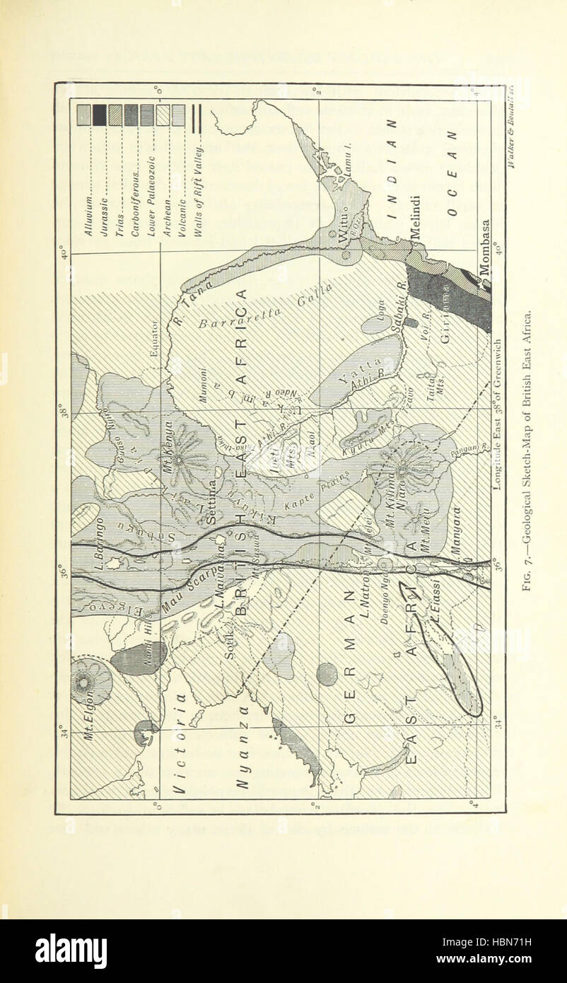 East africa map rift valley hi-res stock photography and images - Alamy
