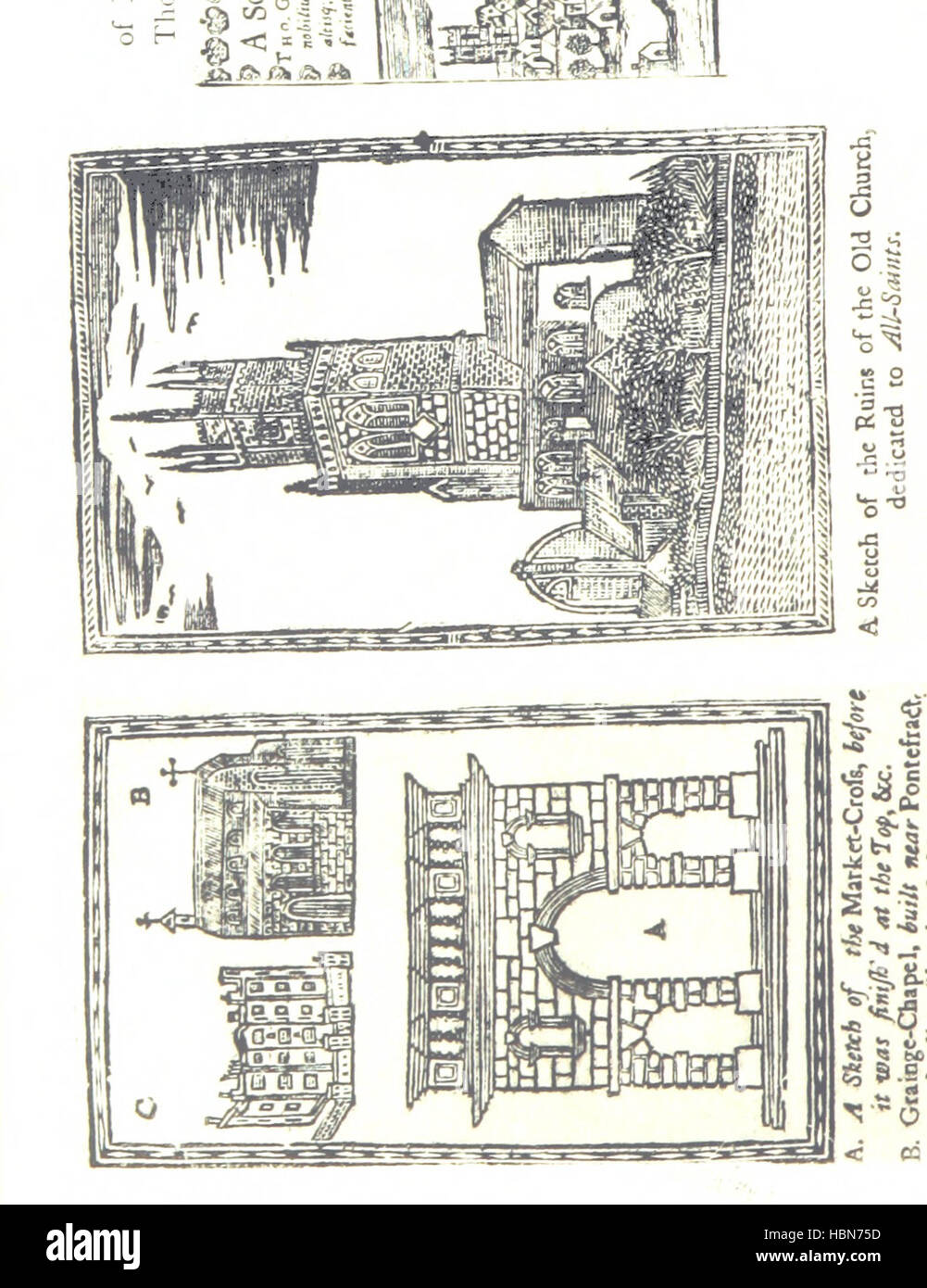 Map of pontefract hi-res stock photography and images - Alamy