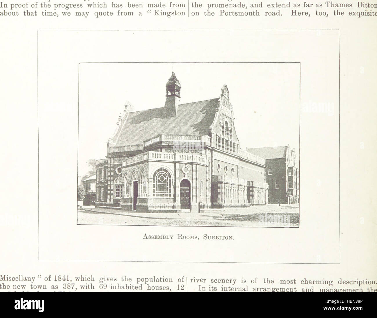 Kingston upon thames map vintage hi-res stock photography and images ...