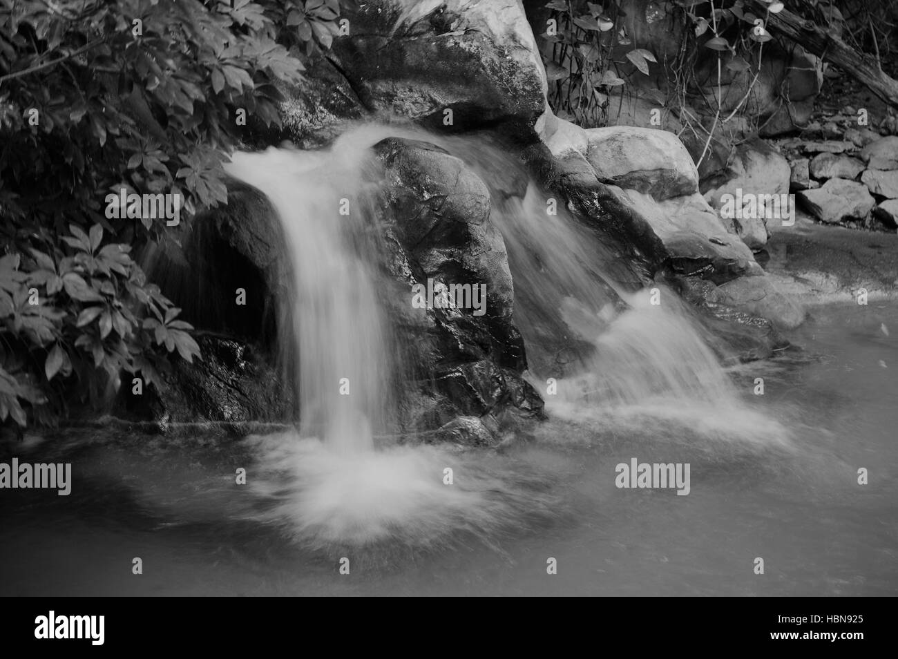Water falls Black and White Stock Photos & Images - Alamy