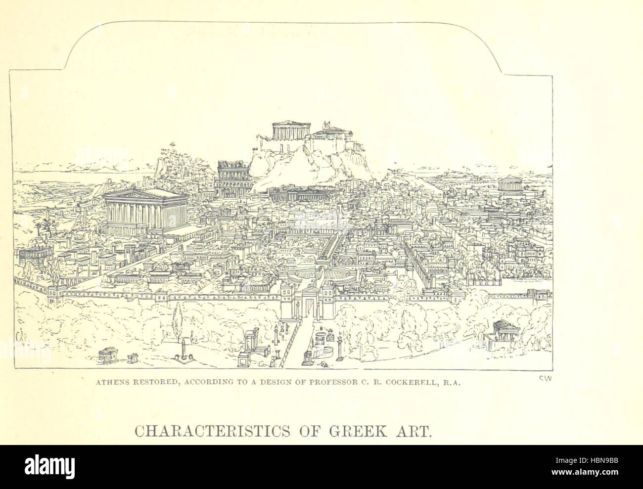 Historical map of ancient athens hi-res stock photography and images ...