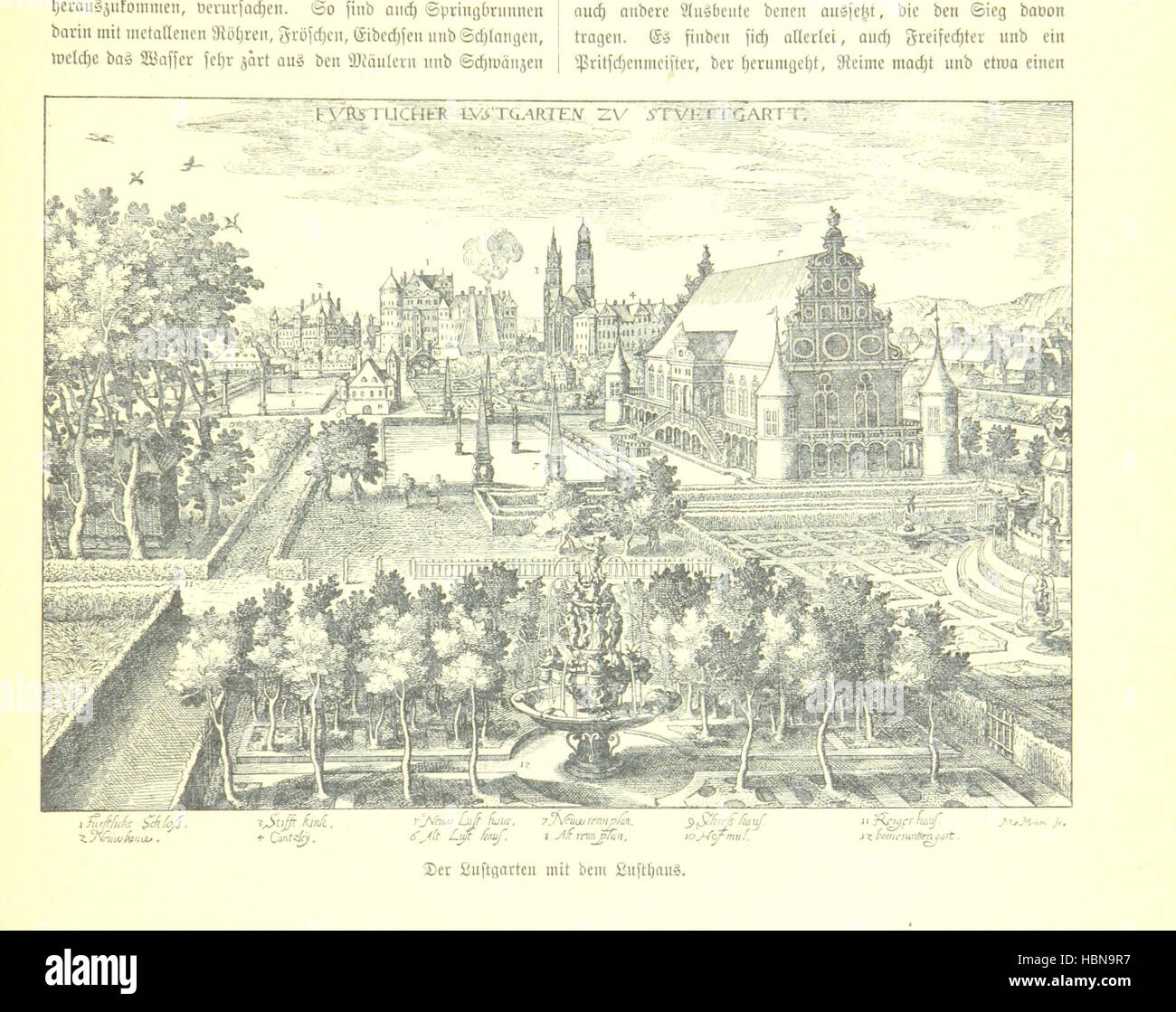 This page presents historical views of Stuttgart, Germany, including ...