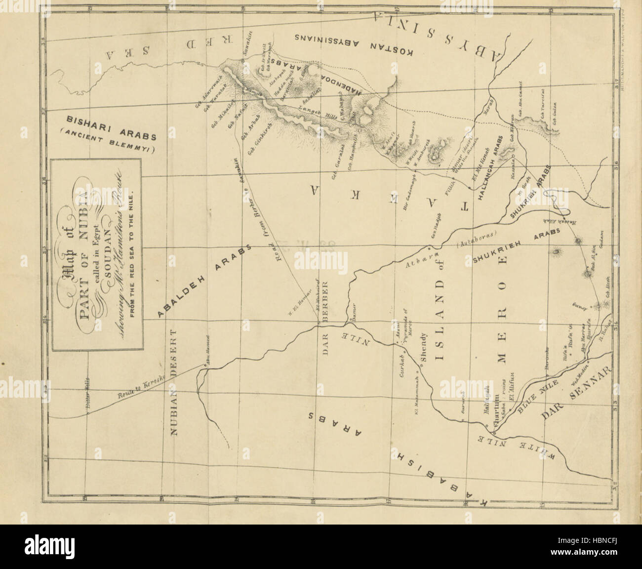 Image taken from page 8 of 'Sinai, the Hedjaz, and Stock Photo - Alamy