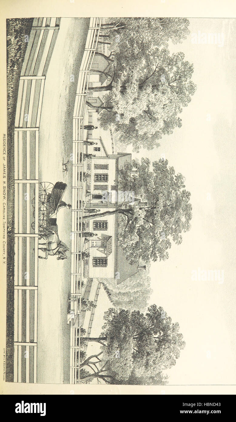 The illustration depicts Toga, Chemung, Tompkins, and Schuyler counties ...