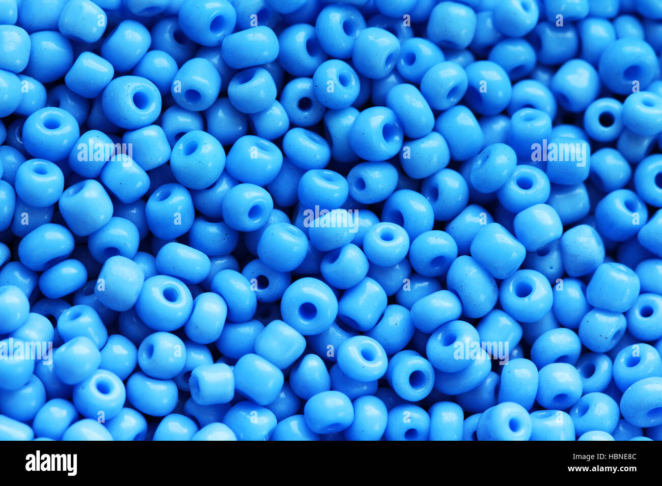 Beads of light blue colour Stock Photo - Alamy