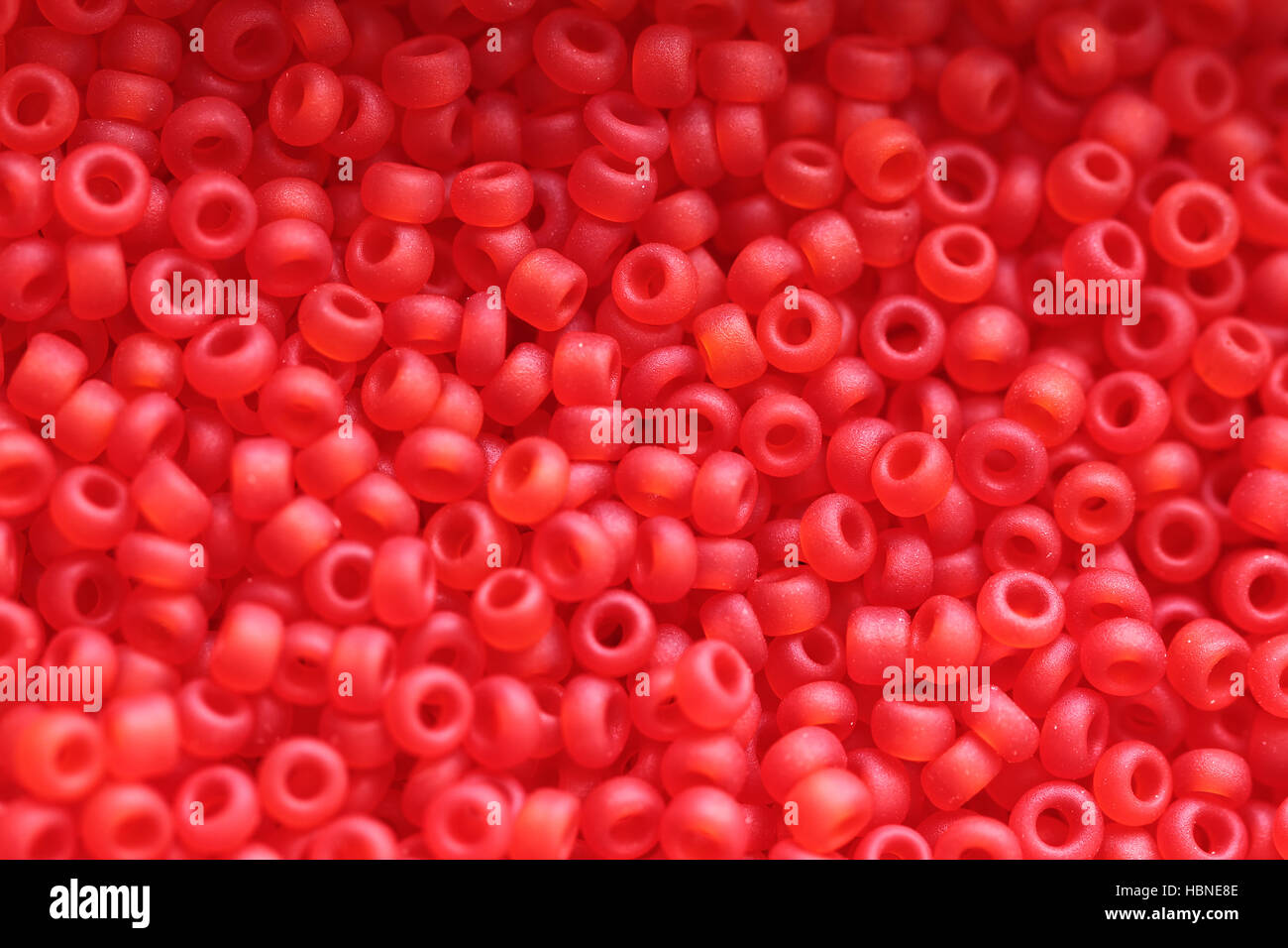Beads of red colour Stock Photo - Alamy