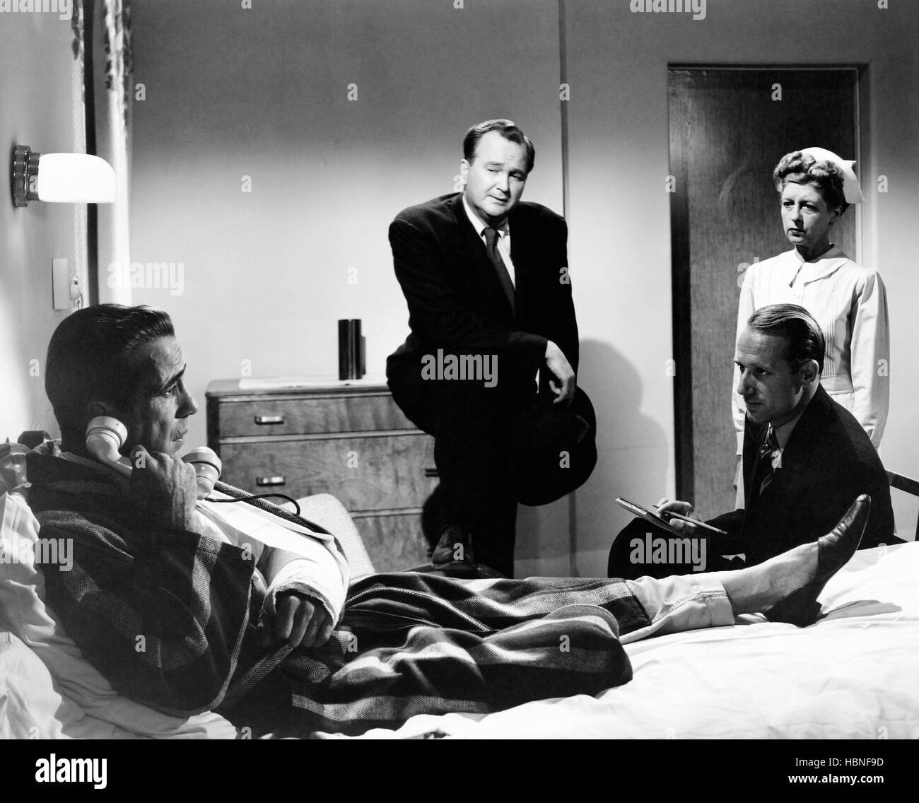 DEAD RECKONING, Humphrey Bogart (on bed), standing from left: Charles ...