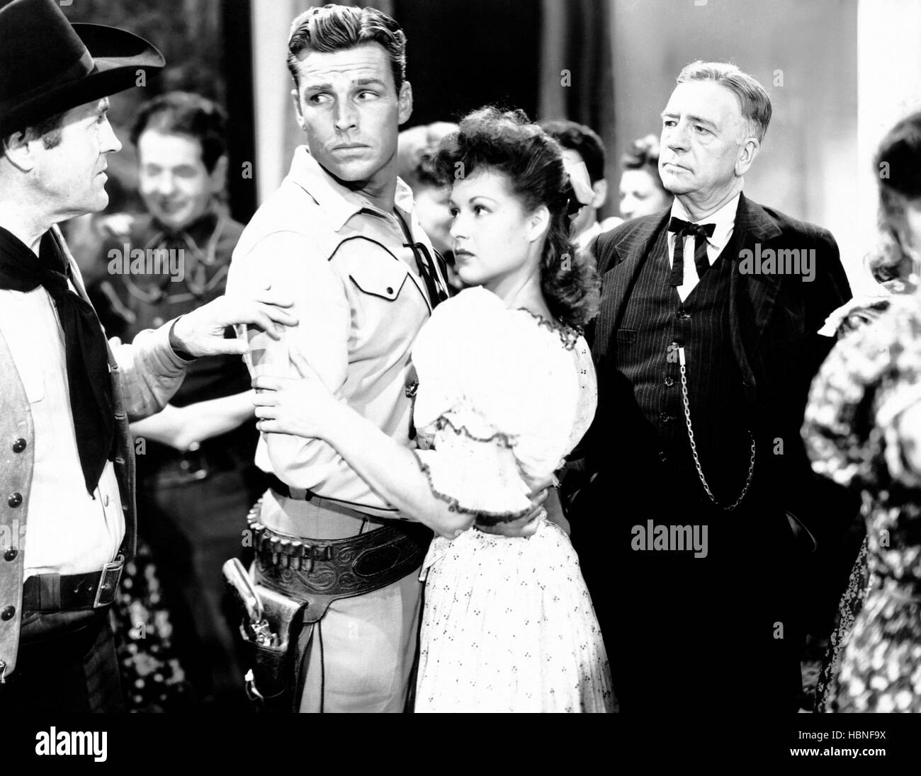 DEVIL RIDERS, from left, center, Buster Crabbe, Patti McCarthy, (aka Patti McCarthy), 1943 Stock ...