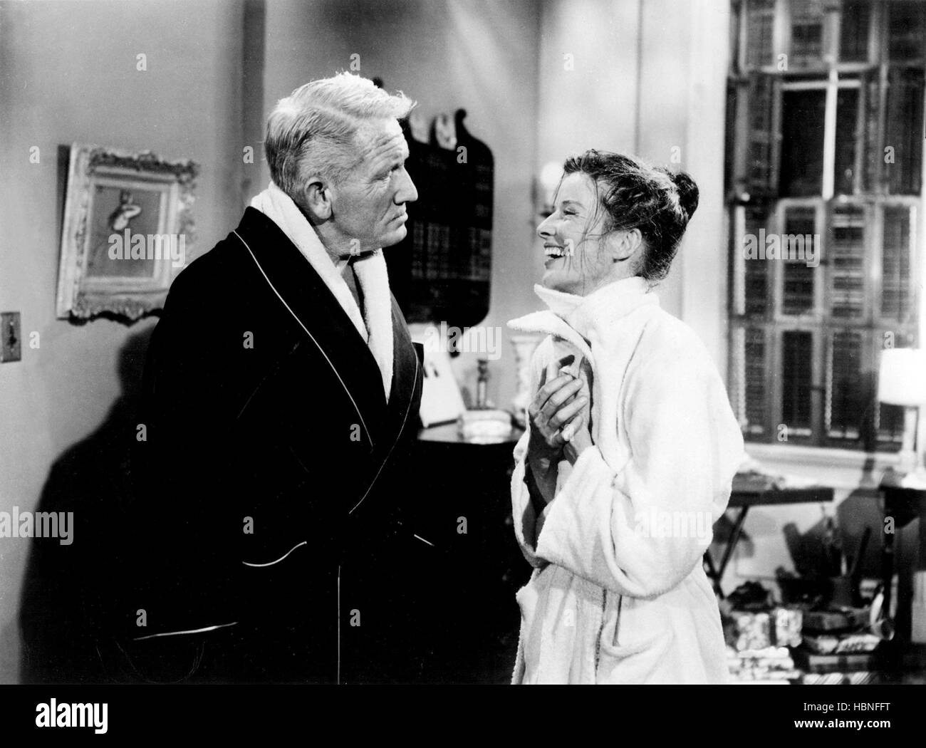 DESK SET, Spencer Tracy, Katharine Hepburn, 1957. TM and Copyright (c ...