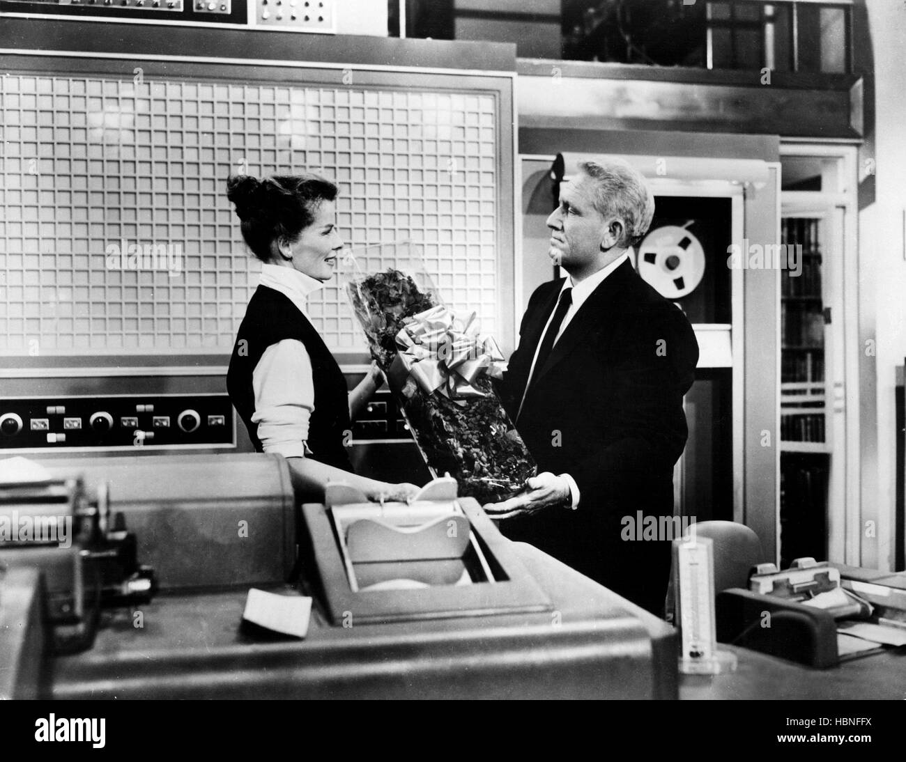 DESK SET, Katharine Hepburn, Spencer Tracy, 1957. TM and Copyright ...
