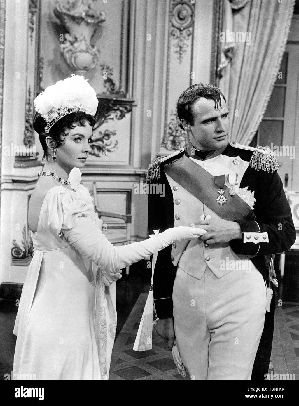 DESIREE, Jean Simmons, Marlon Brando, 1954. TM and (c) 20th Century Fox Film Corp Stock Photo ...