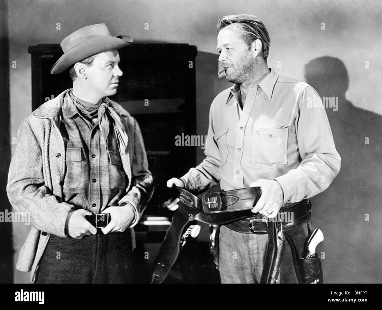 THE DESPERADO, l-r: Jimmy Lydon, Wayne Morris, 1954 Stock Photo - Alamy