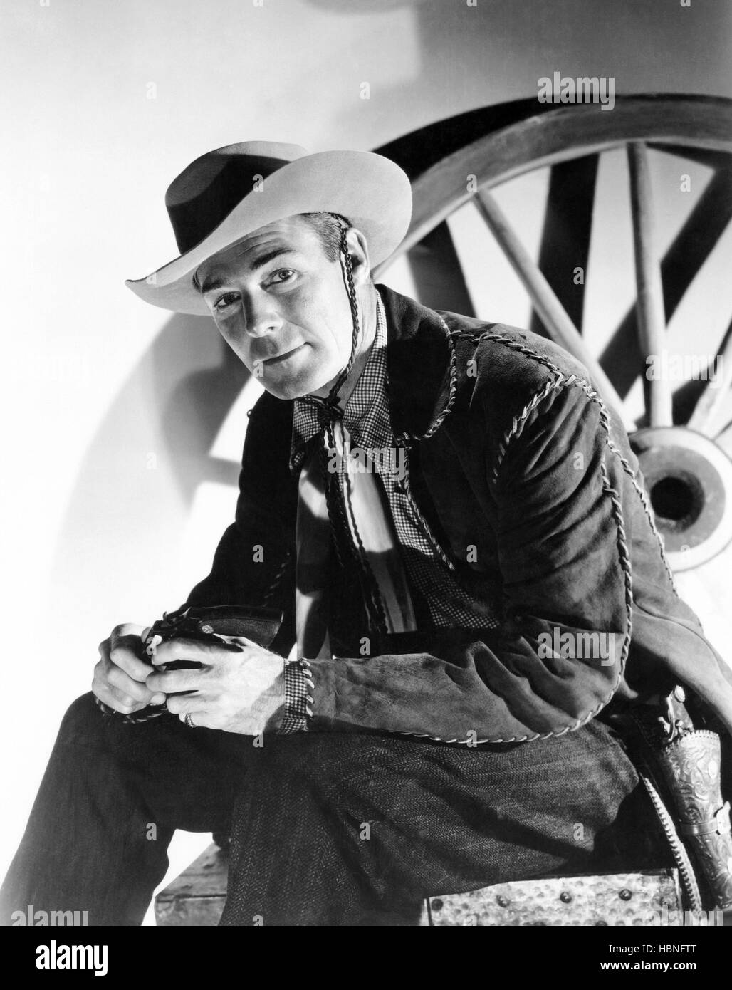 THE DESPERADOES, Randolph Scott; photo by George Hurrell, 1943 Stock ...