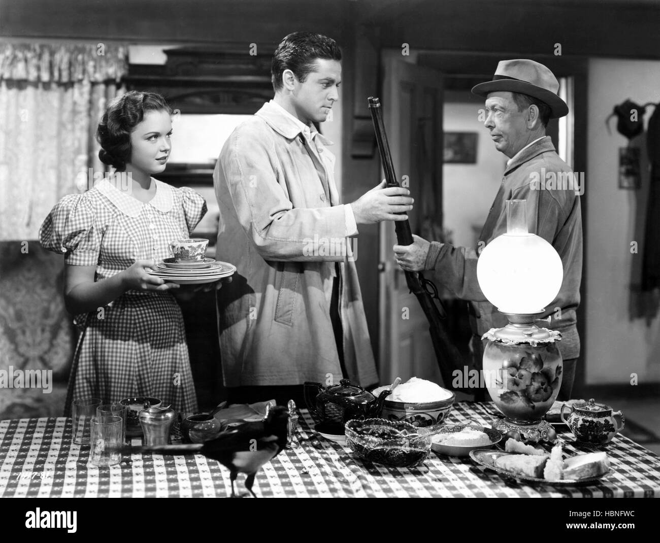 DESTINY, from left: Gloria Jean, Alan Curtis, Frank Craven, 1944 Stock ...