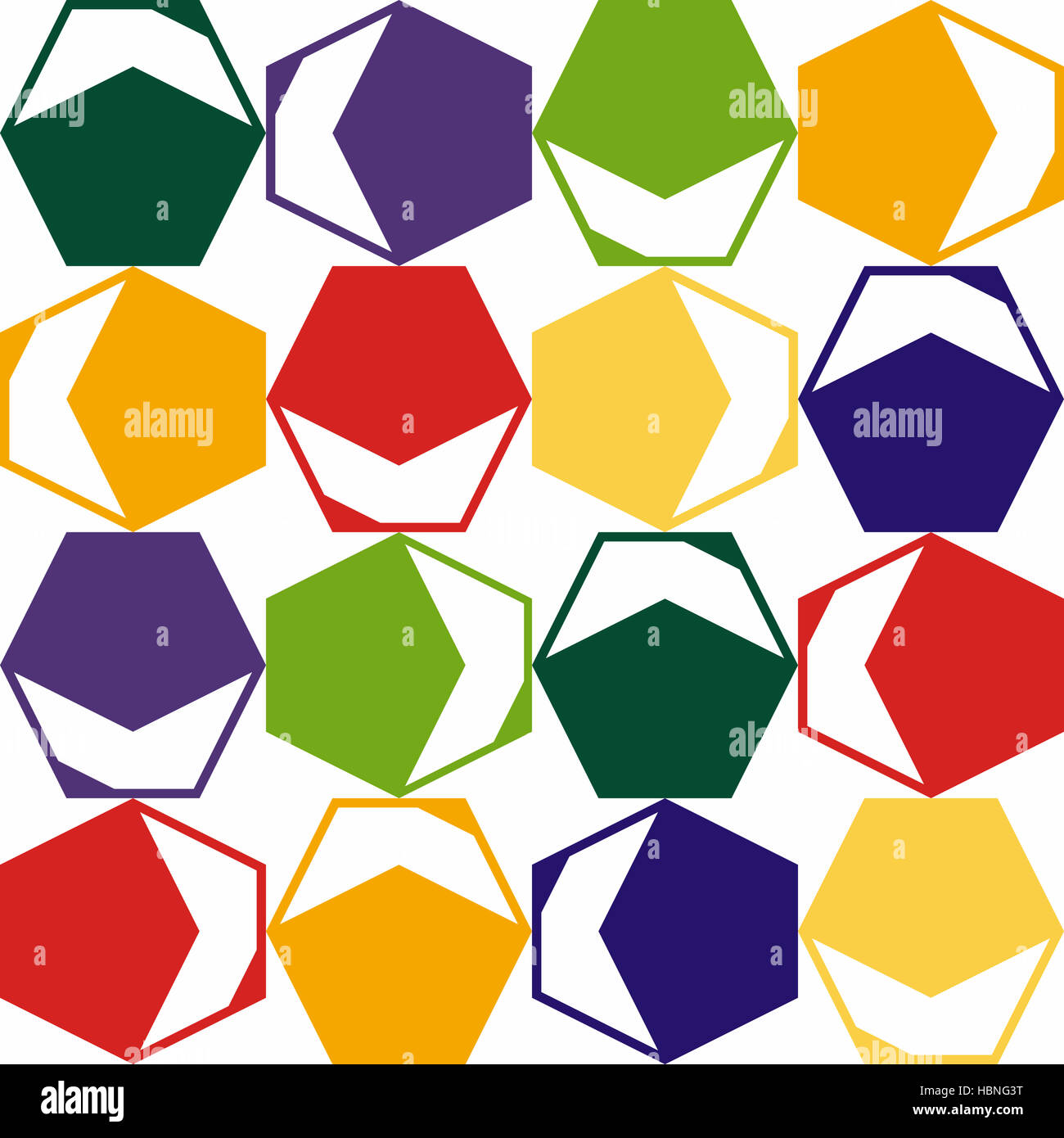 hexagon seamless pattern Stock Photo - Alamy