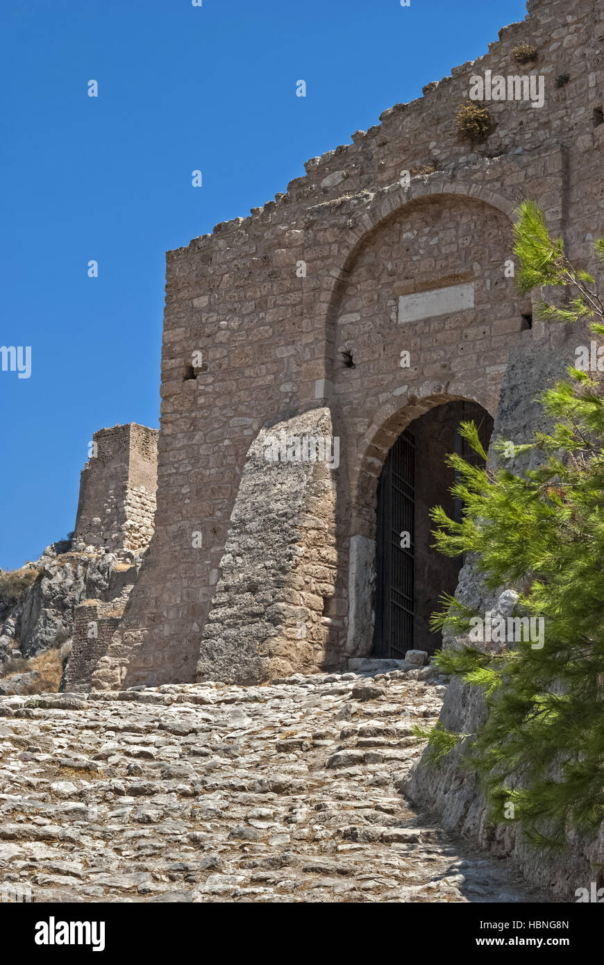 The gate of the ancient fortress Stock Photo - Alamy