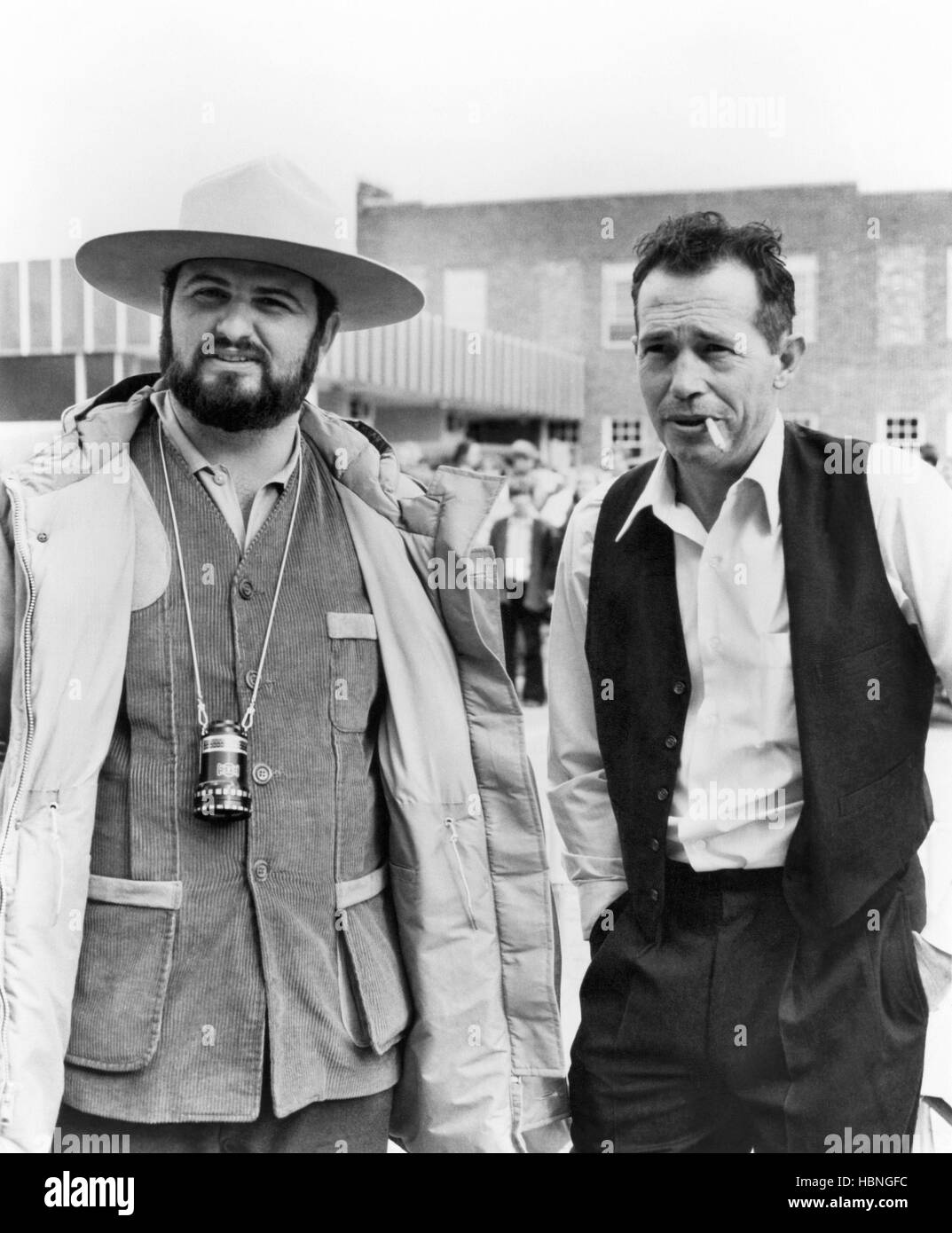 DILLINGER, from left: writer-director John Milius, Warren Oates, on ...