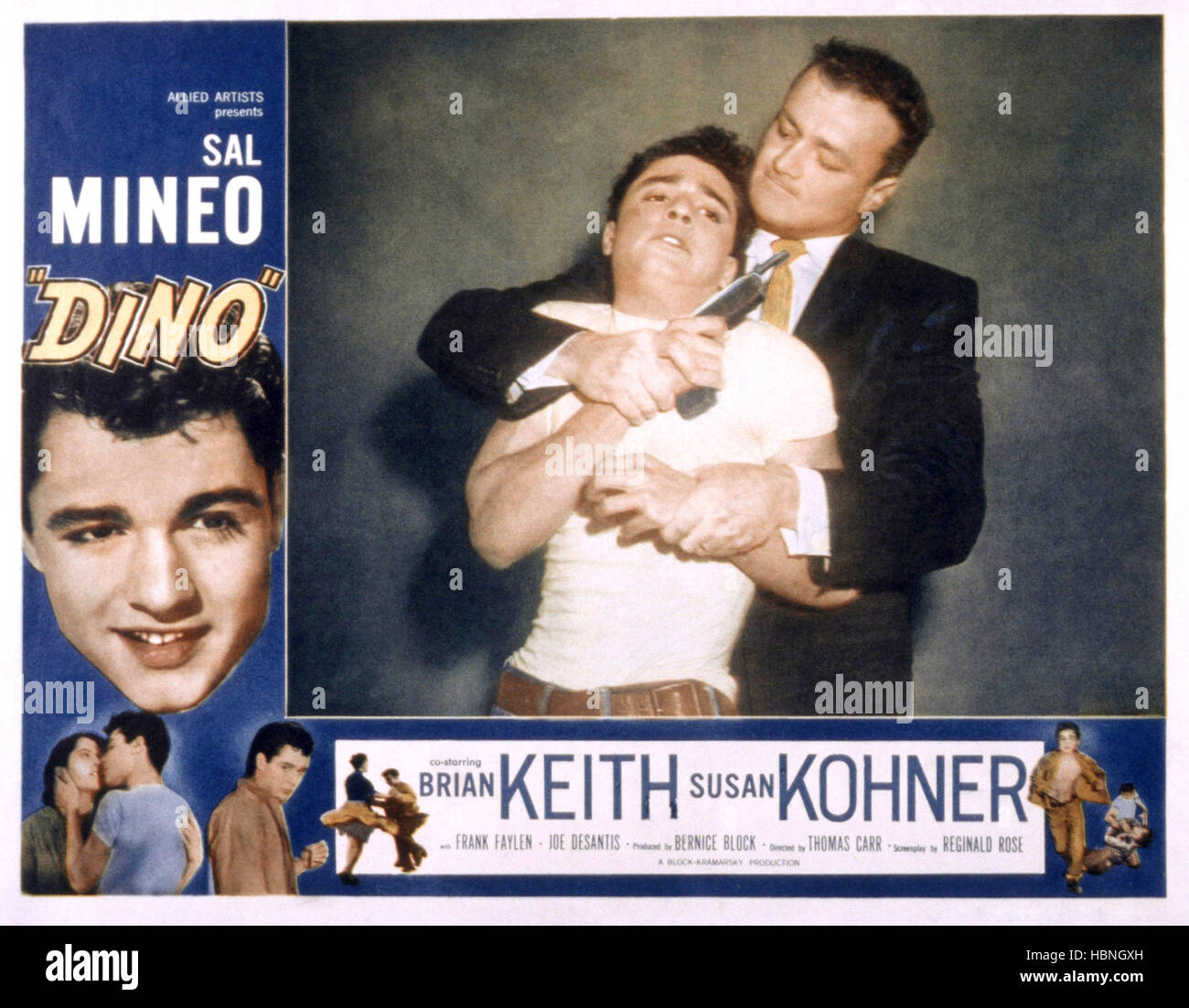 DINO, Sal Mineo, Brian Keith, Susan Kohner, 1957 Stock Photo - Alamy