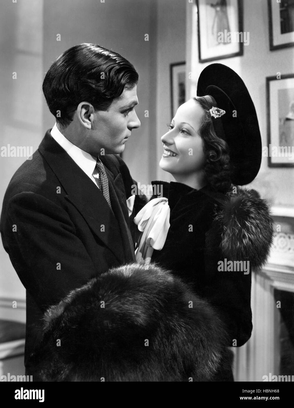 THE DIVORCE OF LADY X, Laurence Olivier, Merle Oberon, 1938 Stock Photo ...