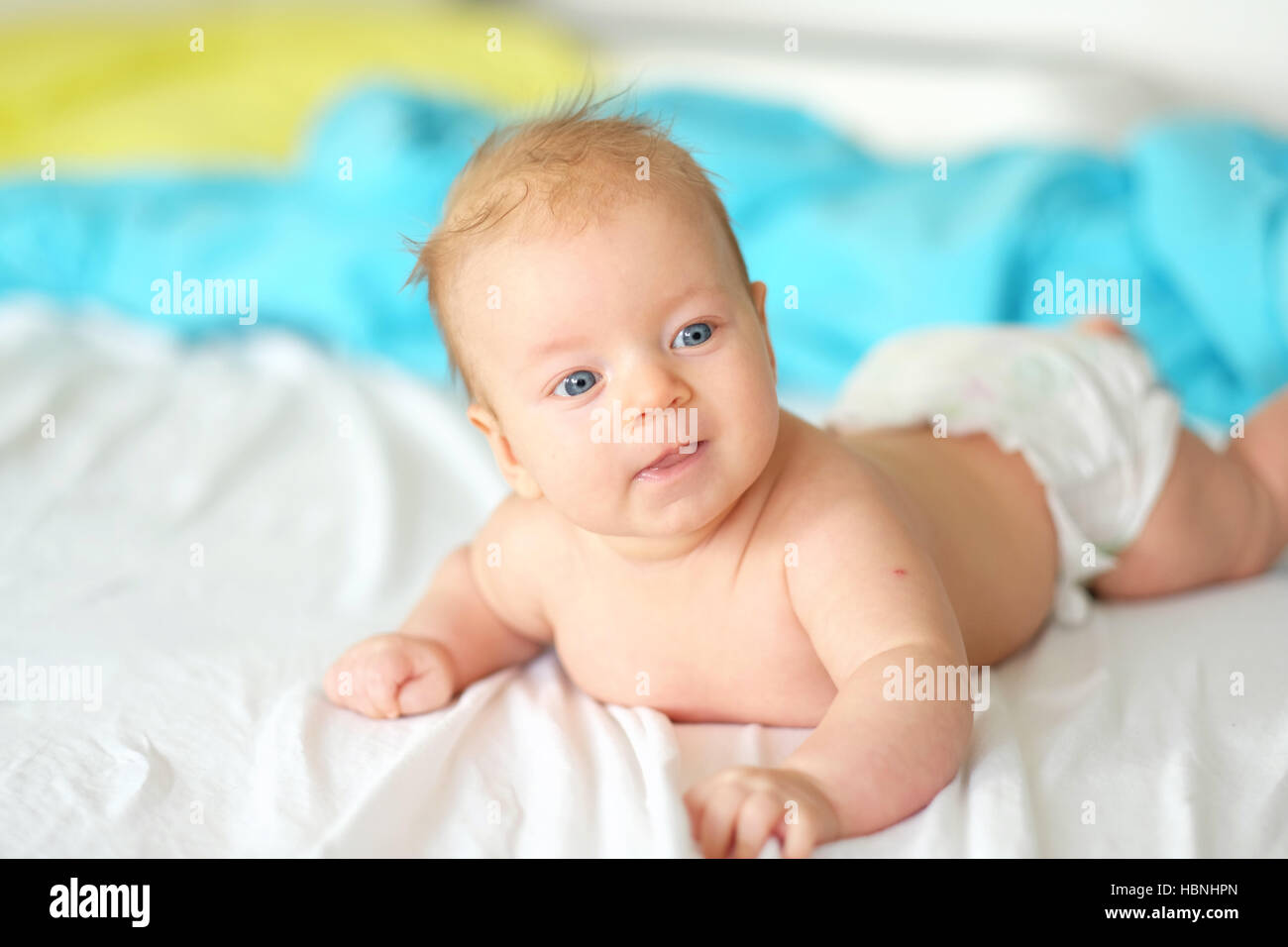 Three months old baby Stock Photo - Alamy
