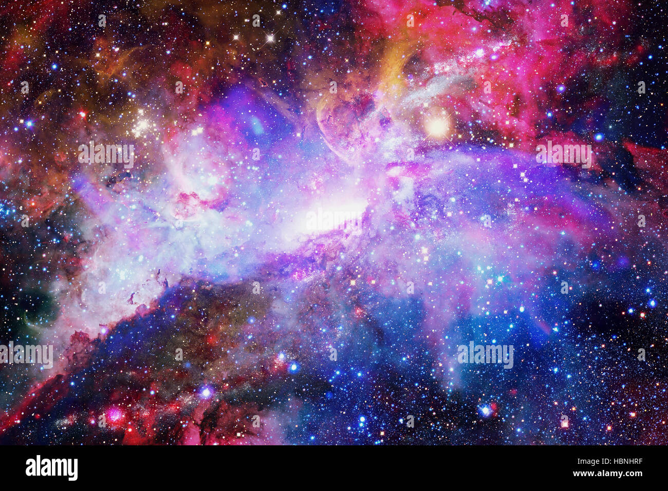 Galaxy and nebula. Elements of this Image Furnished by NASA Stock Photo ...