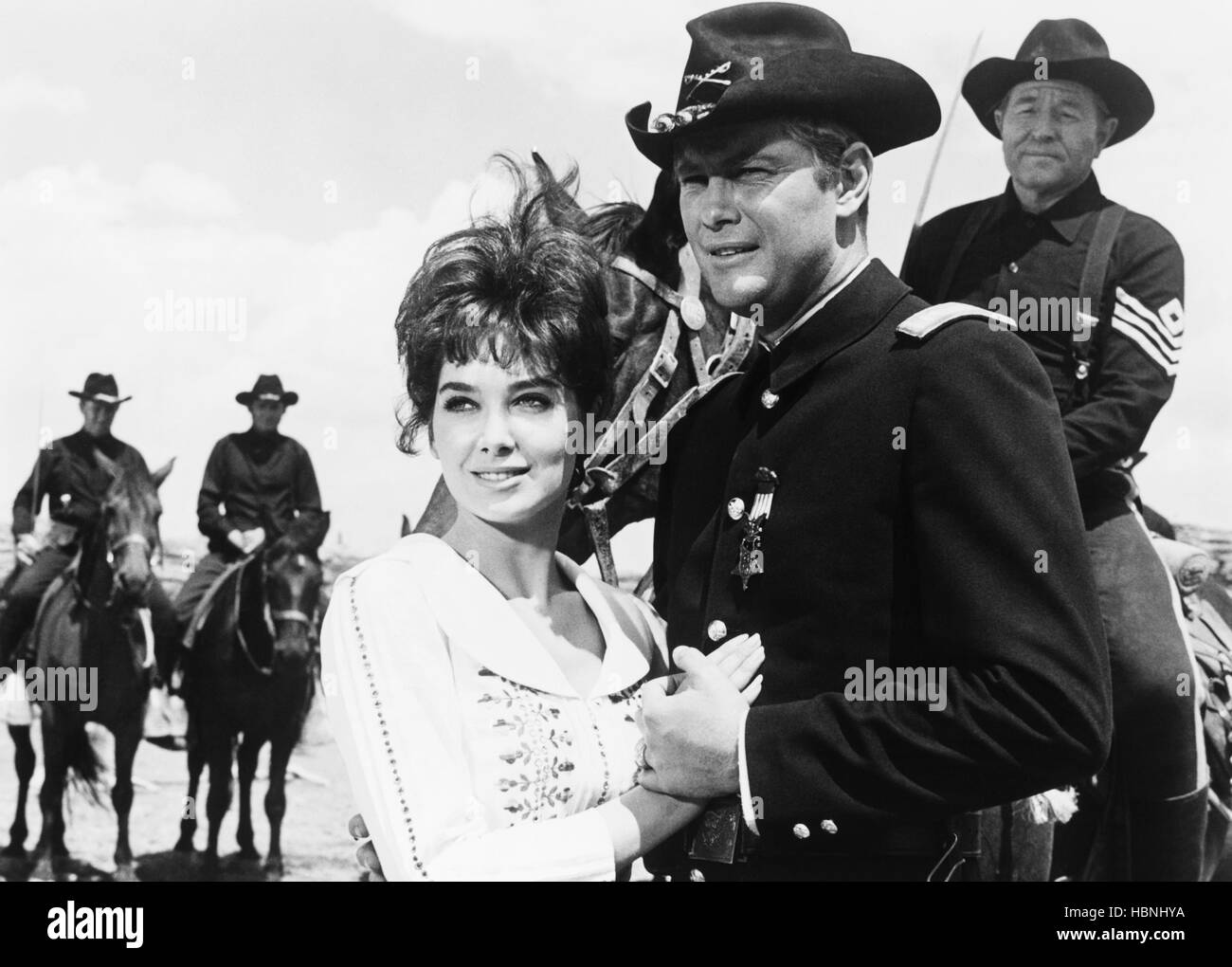 A DISTANT TRUMPET, front from left: Suzanne Pleshette, Troy Donahue ...