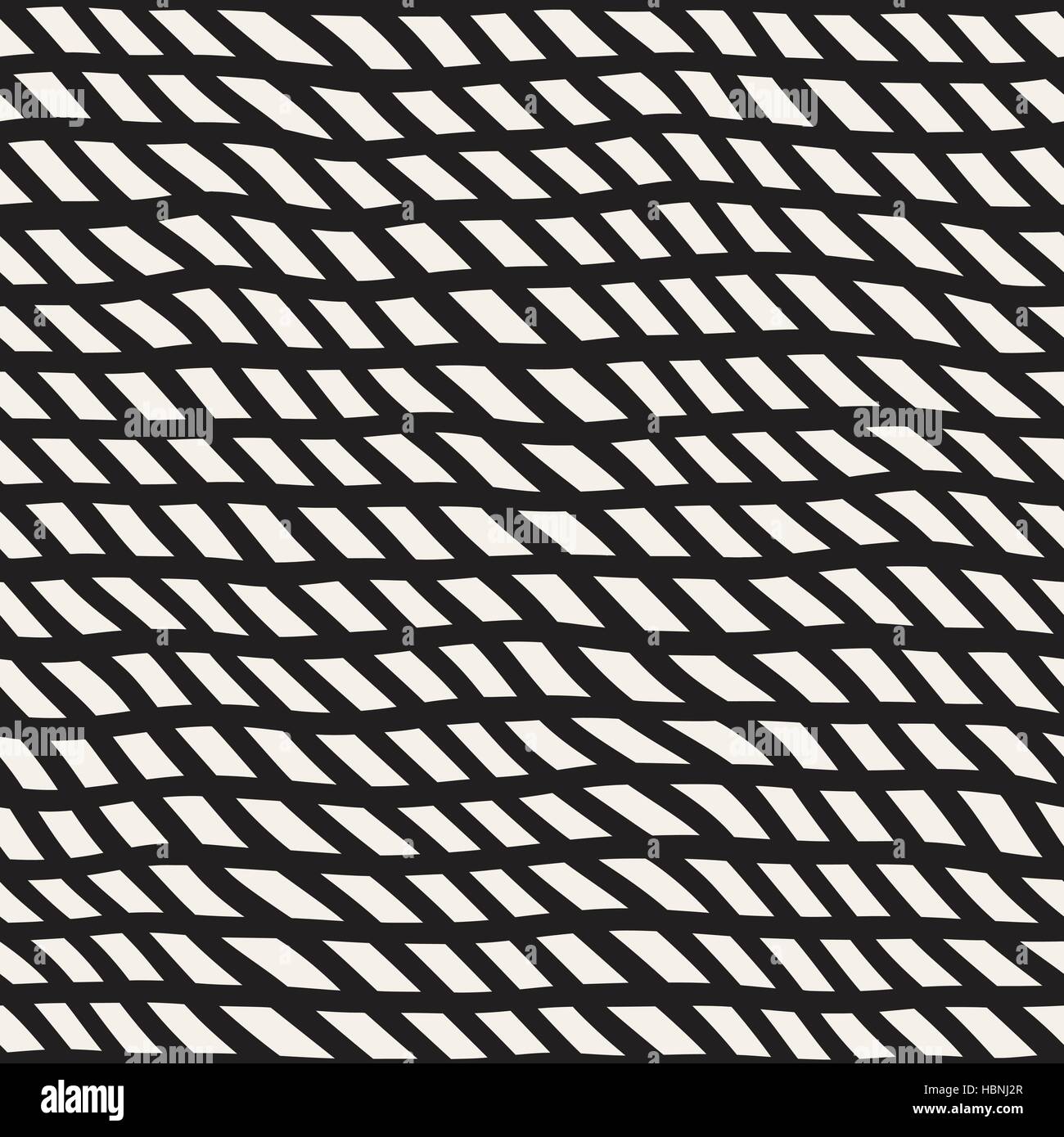 Hand Drawn Line Lattice. Vector Seamless Black and White Pattern Stock ...