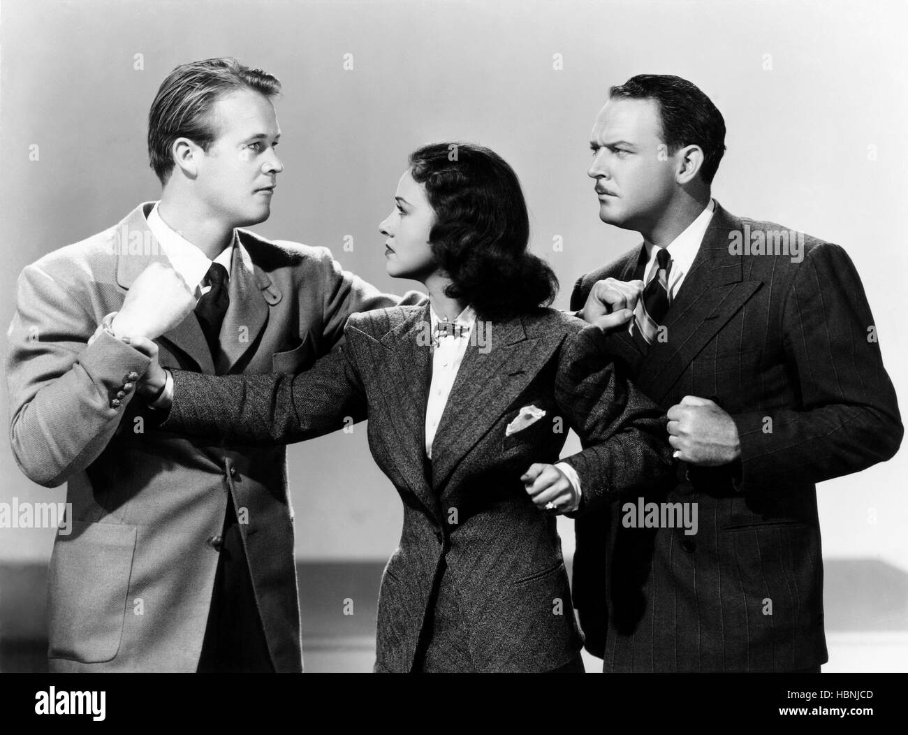 DOUBLE ALIBI, from left, Wayne Morris, Margaret Lindsay, William Gargan ...