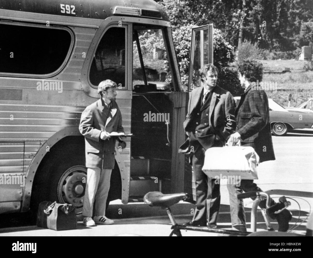 DRIVE, HE SAID, center: Bruce Dern, right: William Tepper, 1971 Stock ...