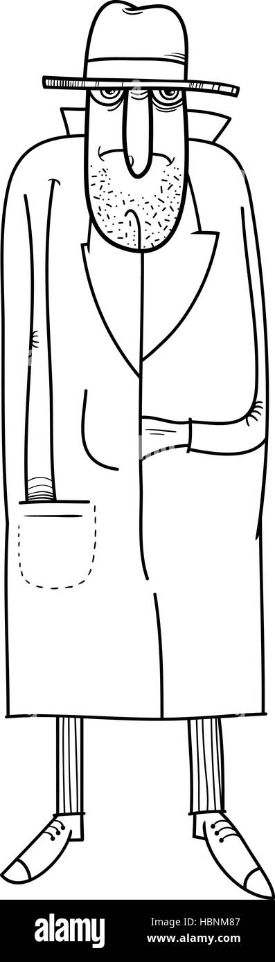 ruffian black and white cartoon Stock Photo - Alamy