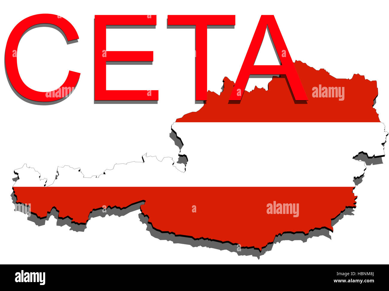 CETA - comprehensive economic and trade agreement on white background ...
