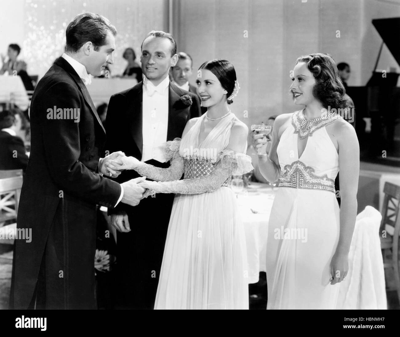 DRAMATIC SCHOOL, from left, Alan Marshal, Erik Rhodes, Jean Chatburn ...