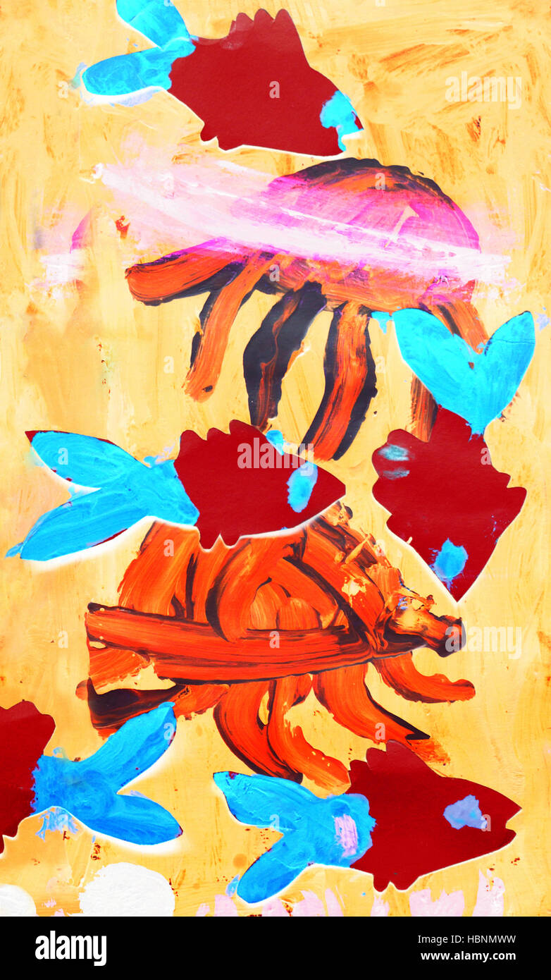 Jellyfish drawing hi-res stock photography and images - Alamy