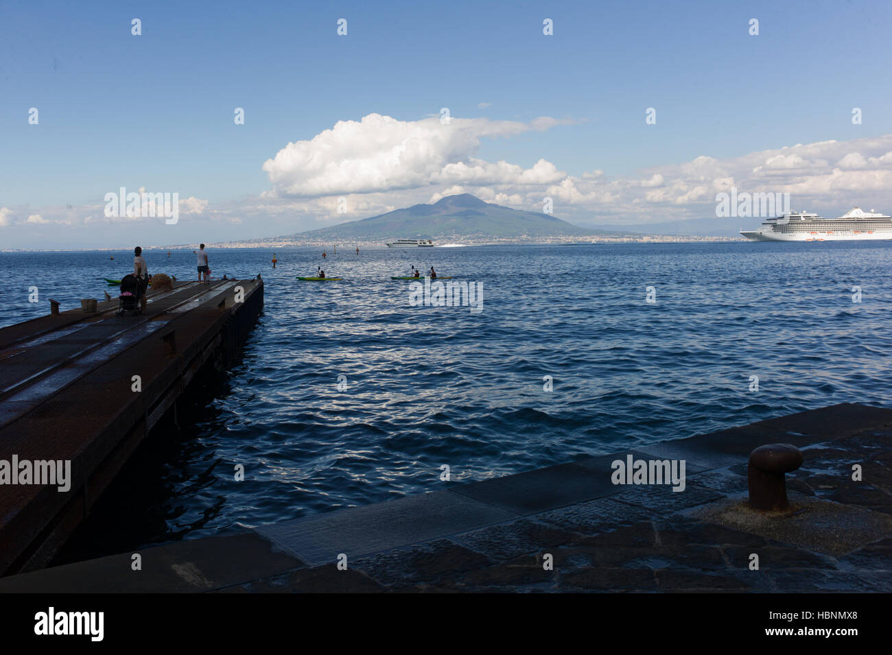 Napoli landscape from Sorrento Stock Photo - Alamy