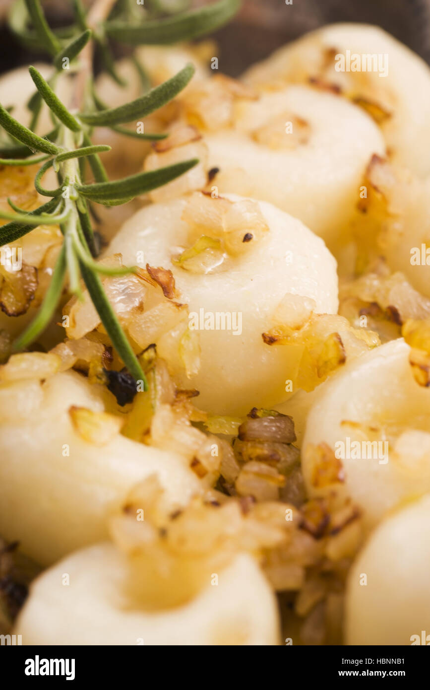 Silesia noodles with onion Stock Photo - Alamy