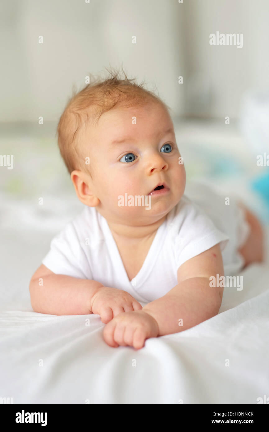 Three months old baby Stock Photo - Alamy