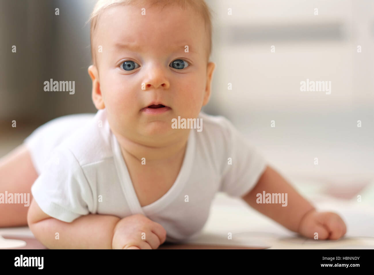 Four months old baby Stock Photo - Alamy