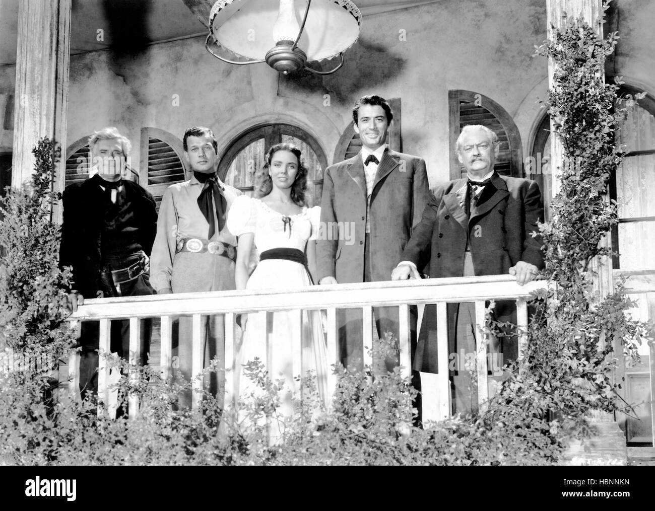 DUEL IN THE SUN, from left, Walter Huston, Joseph Cotten, Jennifer ...