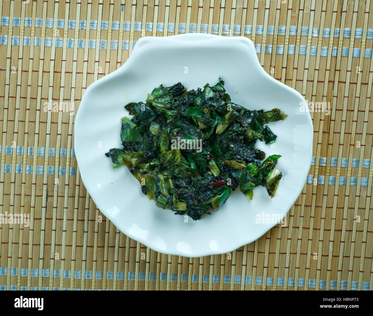 Indian fried cabbage Stock Photo - Alamy