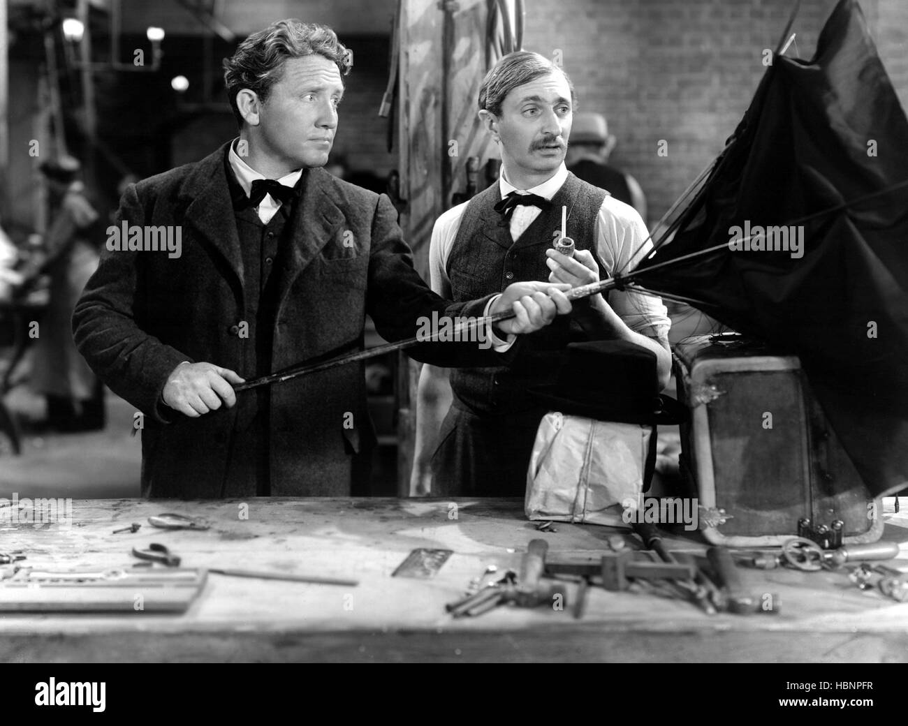 EDISON, THE MAN, Spencer Tracy, Felix Bressart, 1940 Stock Photo - Alamy