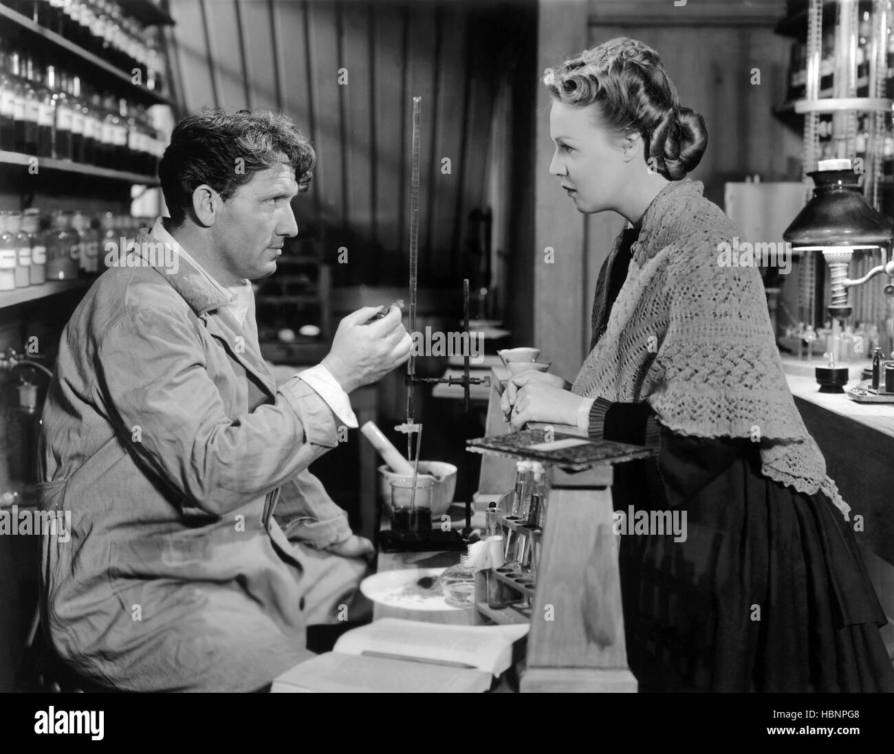 EDISON, THE MAN, Spencer Tracy, Rita Johnson, 1940 Stock Photo - Alamy